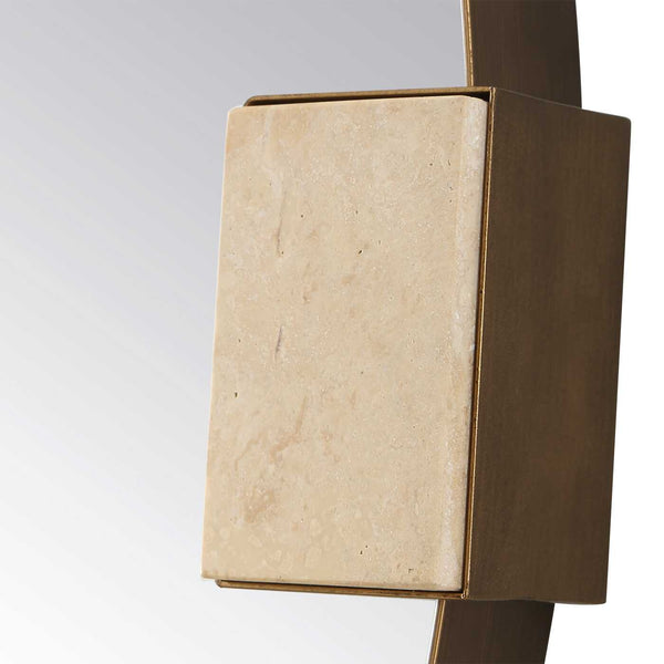 Uttermost Russo Travertine Round Mirror — ShopTheAddison