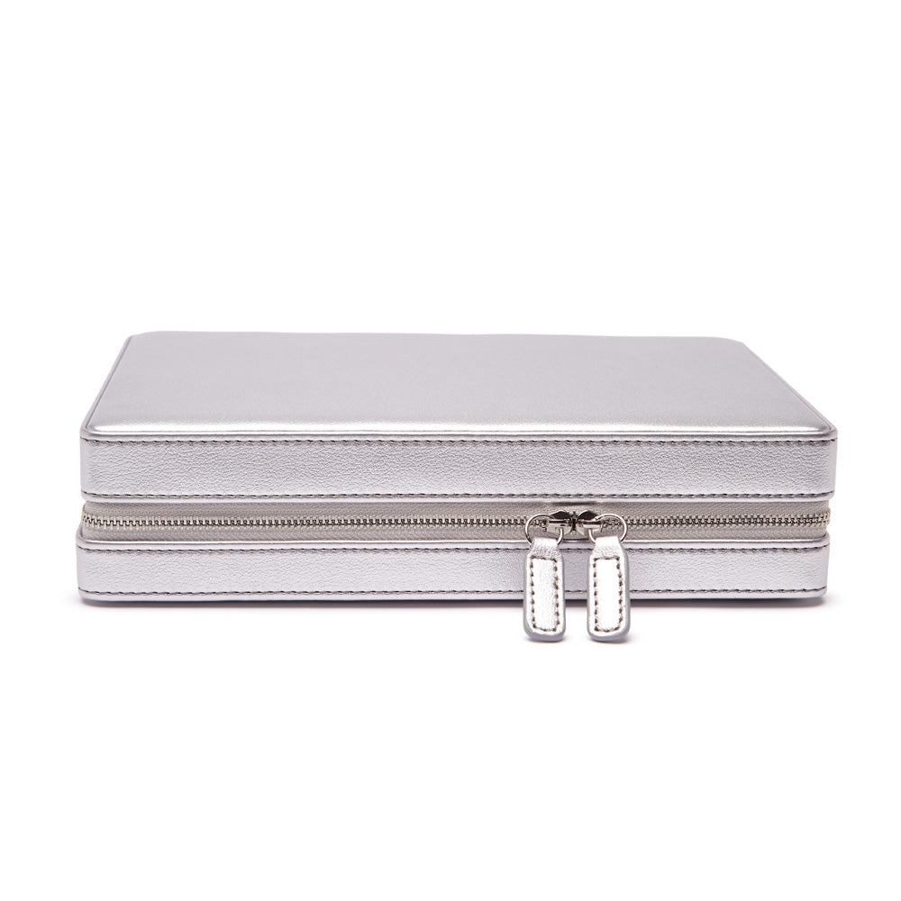Luna Large Travel Jewelry Case (Silver): Premium, Spacious Organizer ...