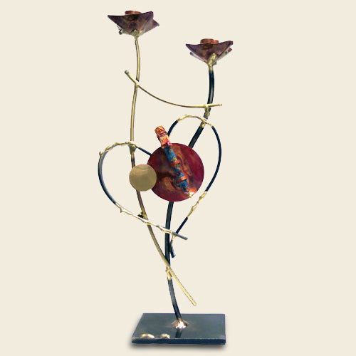 Yuri Two-toned Heart Sabbath Candles — ShopTheAddison