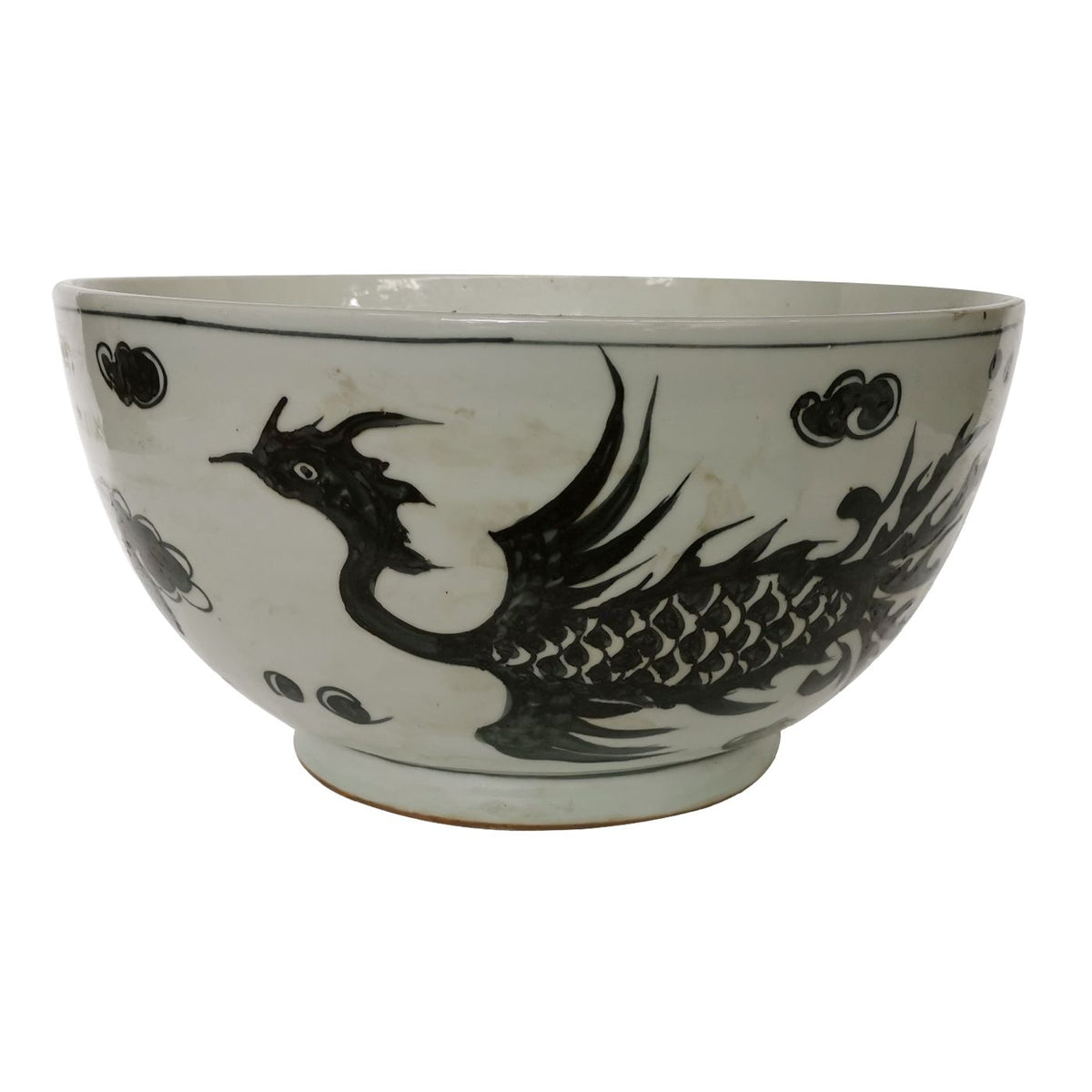 Legend of Asia Charcoal Black Dragon Phoenix Bowl — ShopTheAddison