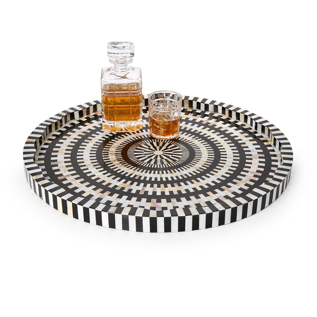 Tozai Home The Concentric Decorative Round Serving Tray — ShopTheAddison