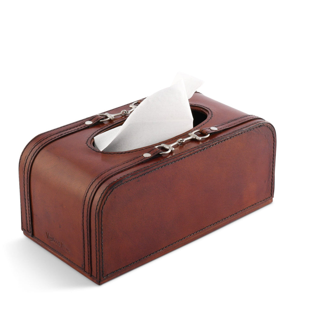 Vagabond House Premium Genuine Leather Bit Tissue Box — ShopTheAddison