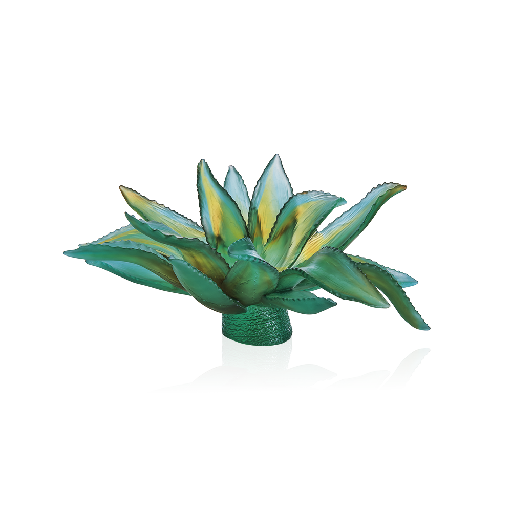 Daum Crystal Green Centerpiece Emilio Robba — ShopTheAddison