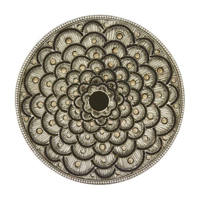 Tizo Jeweled & Enameled Coaster - Brown — ShopTheAddison