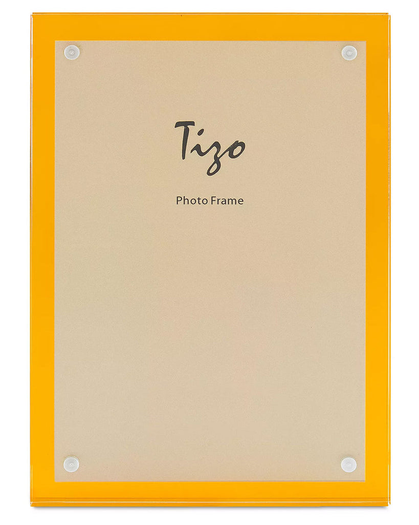 Tizo Lucite Frame with Colored Lucite Back - Orange 5x7 — ShopTheAddison