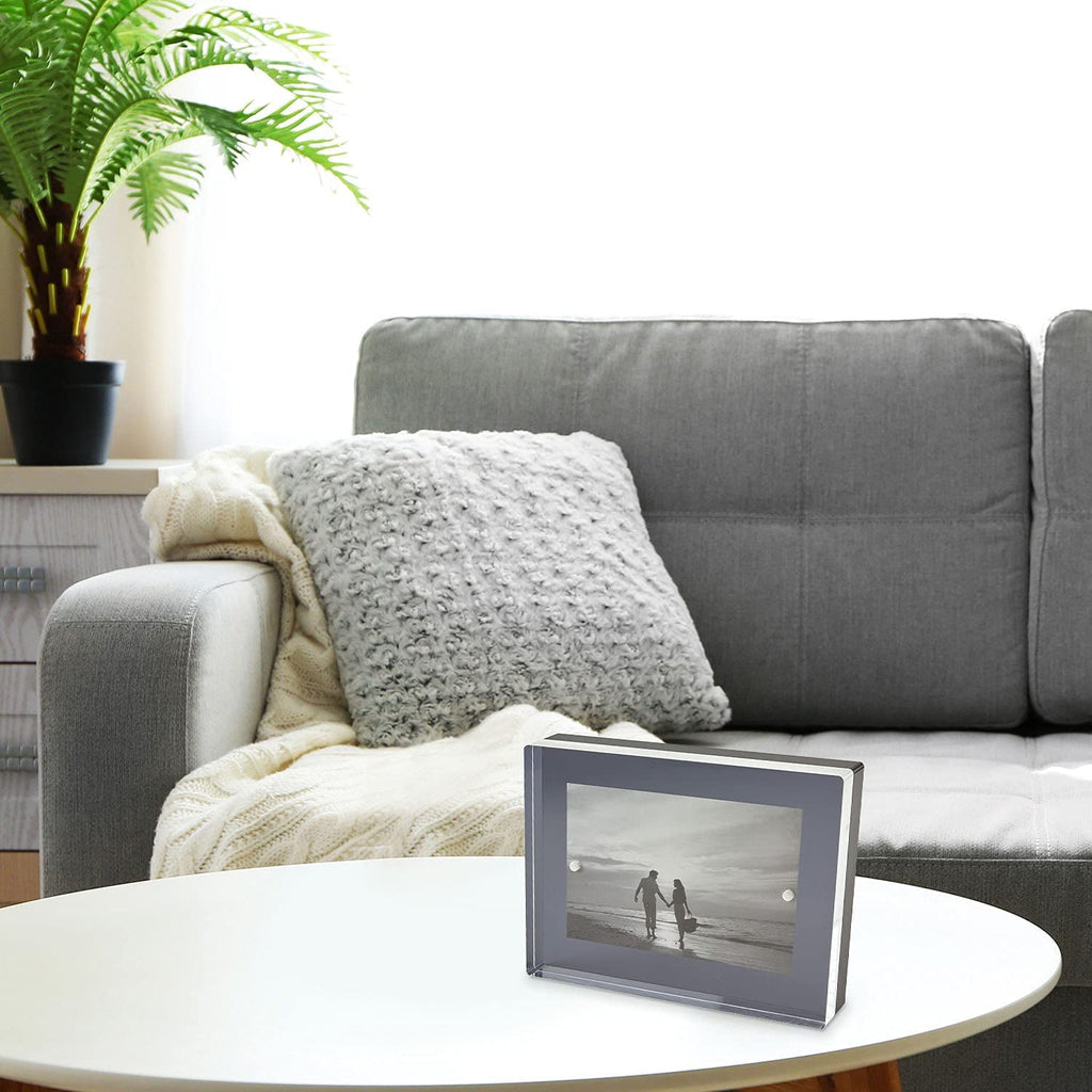 Tizo Lucite Photo Frame Black Block 4X6 — ShopTheAddison