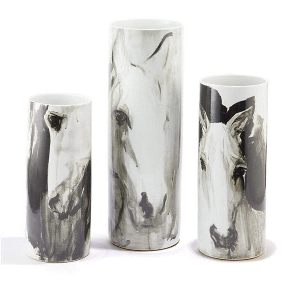 Tozai Home White Horses Tall Porcelain Vases - Set of 3 — ShopTheAddison
